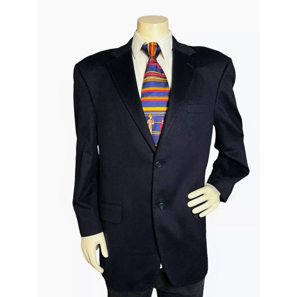 John W. Nordstrom X Loro Piana Mens 46l Sport Coat Bl… - Gem